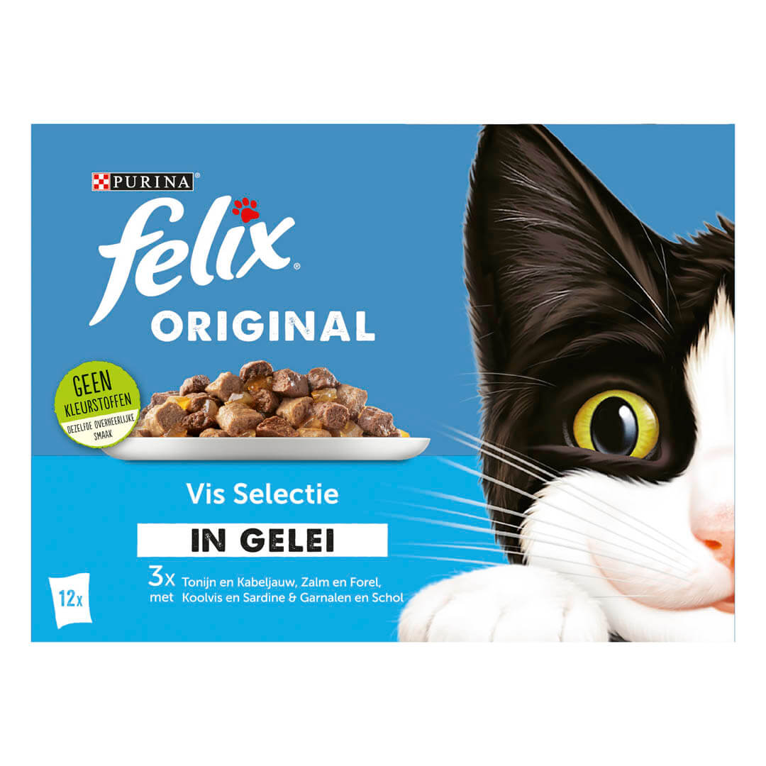 FELIX Original Vis Selectie in Gelei kattenvoer | Purina NL